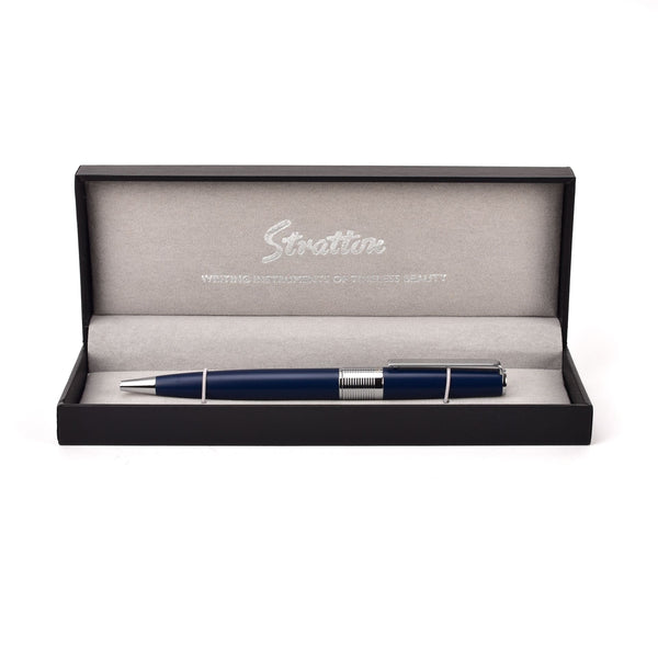 Stratton Blue and Silver RollerBall Pen complete with Gift Box – Gordon ...